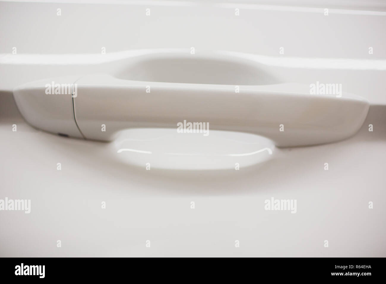 Car door handle.Black and white Stock Photo - Alamy