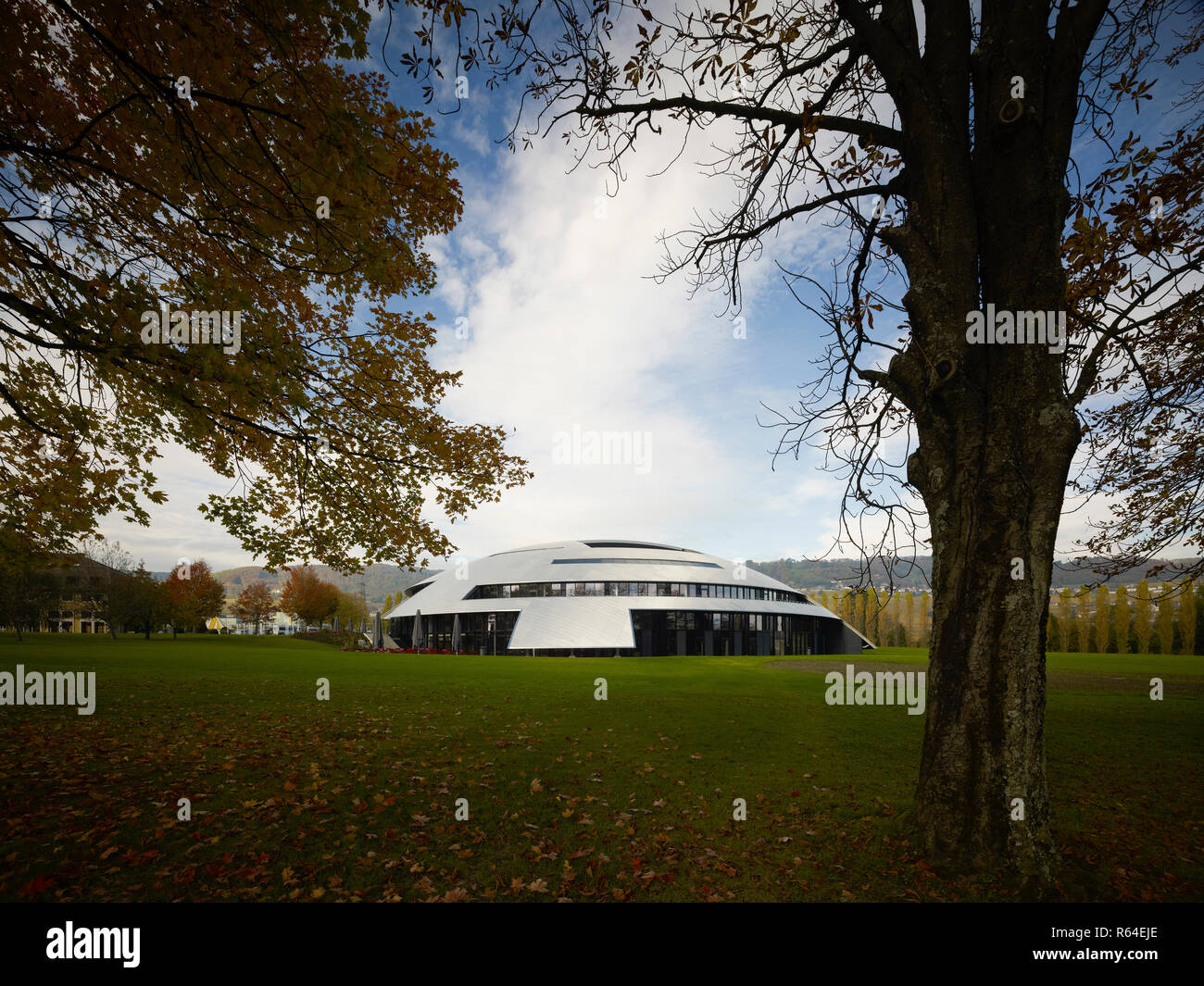 Distant view towards dome. Auditorium Carnal Hall at Le Rosey, Rolle ...