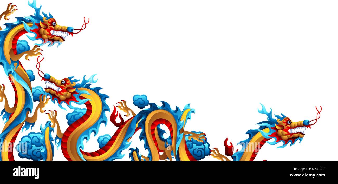 Chinese dragons Stock Vector Images - Alamy