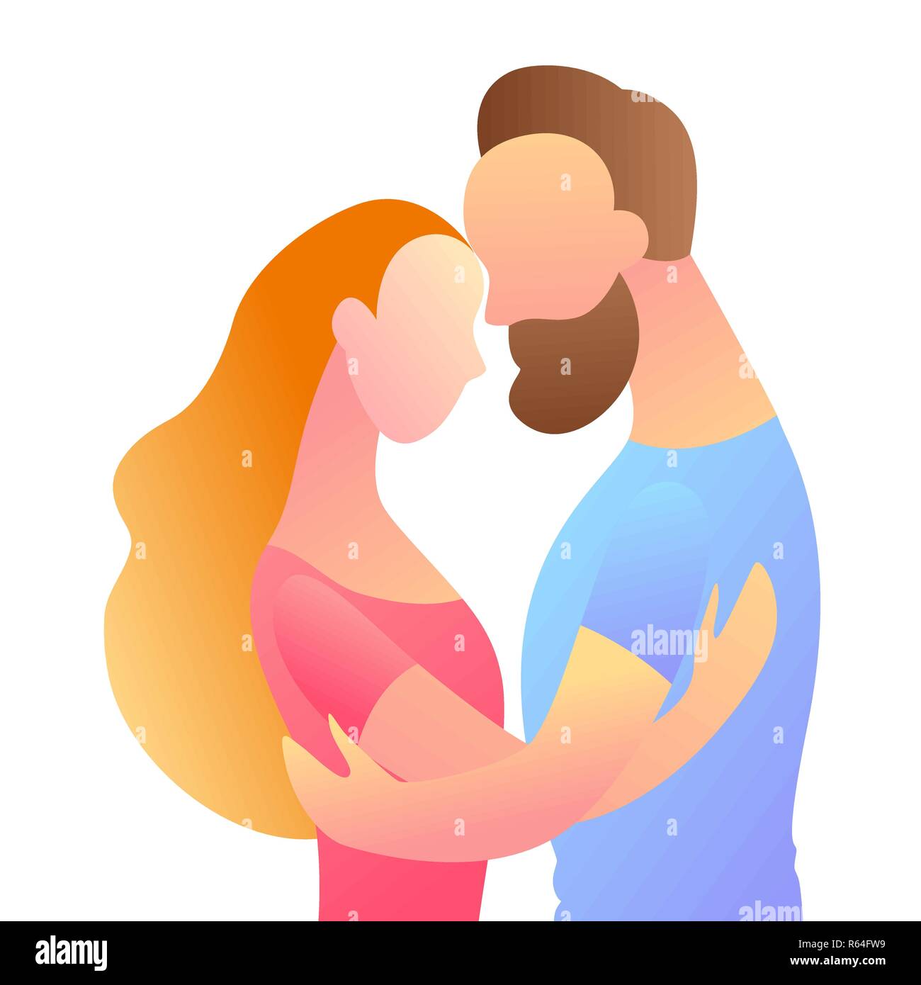 Two lovers Stock Vector Images - Alamy