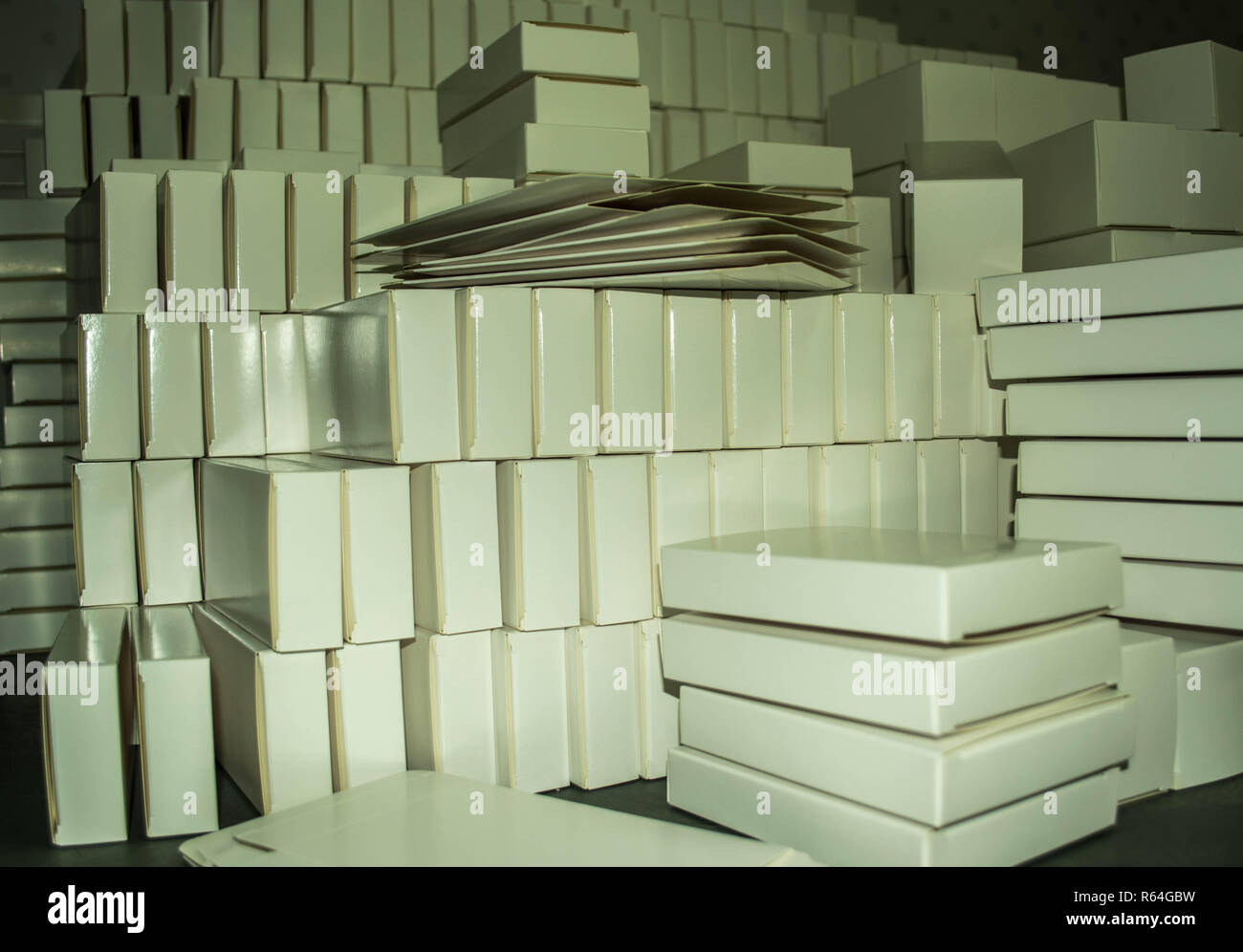 pile of boxes Stock Photo - Alamy