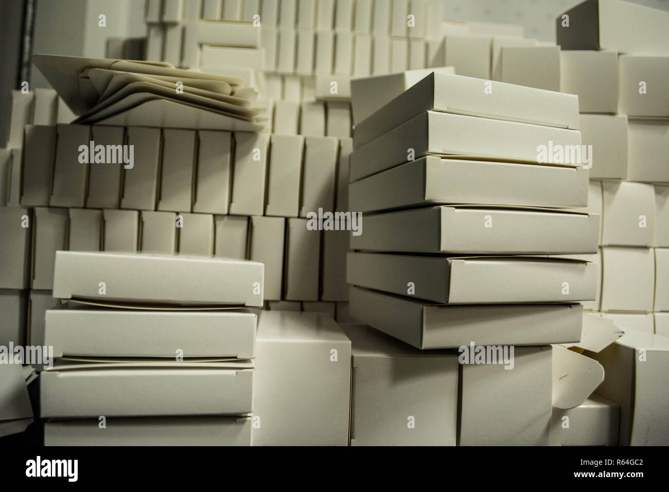 pile of boxes Stock Photo - Alamy