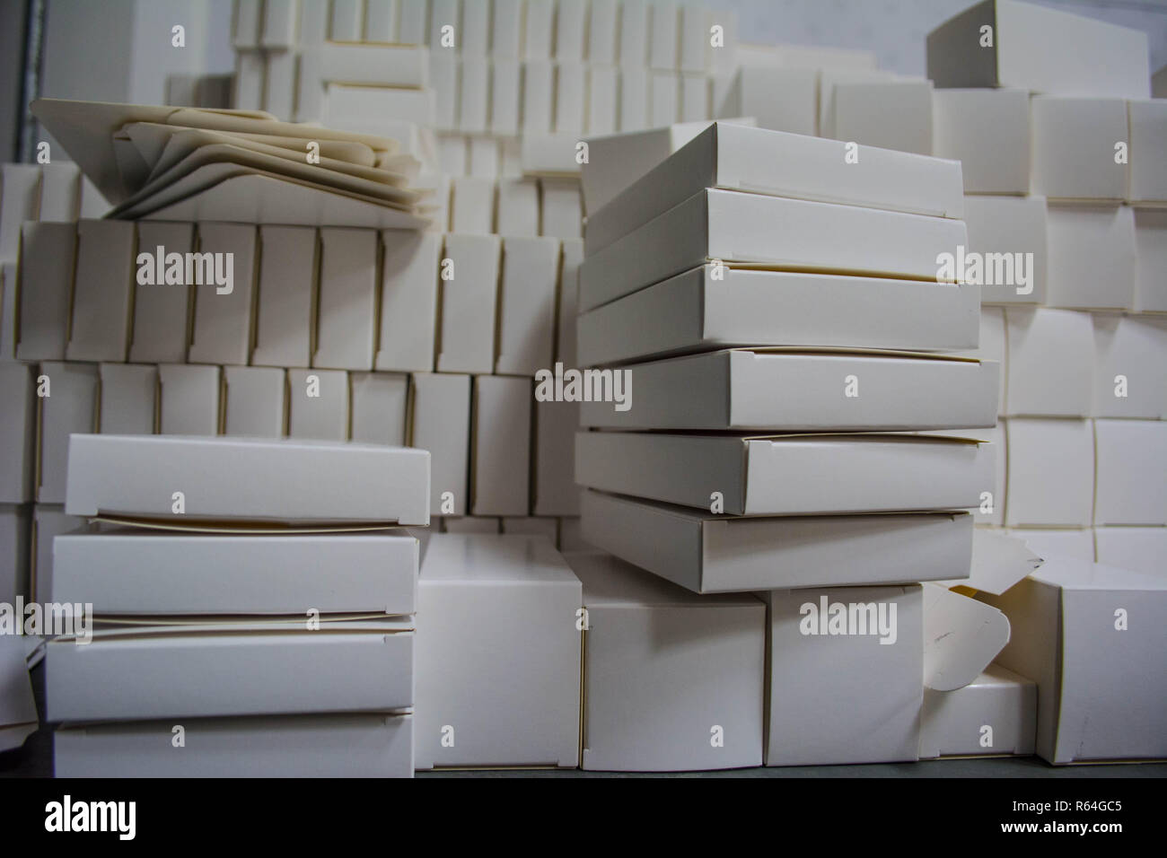 pile of boxes Stock Photo - Alamy