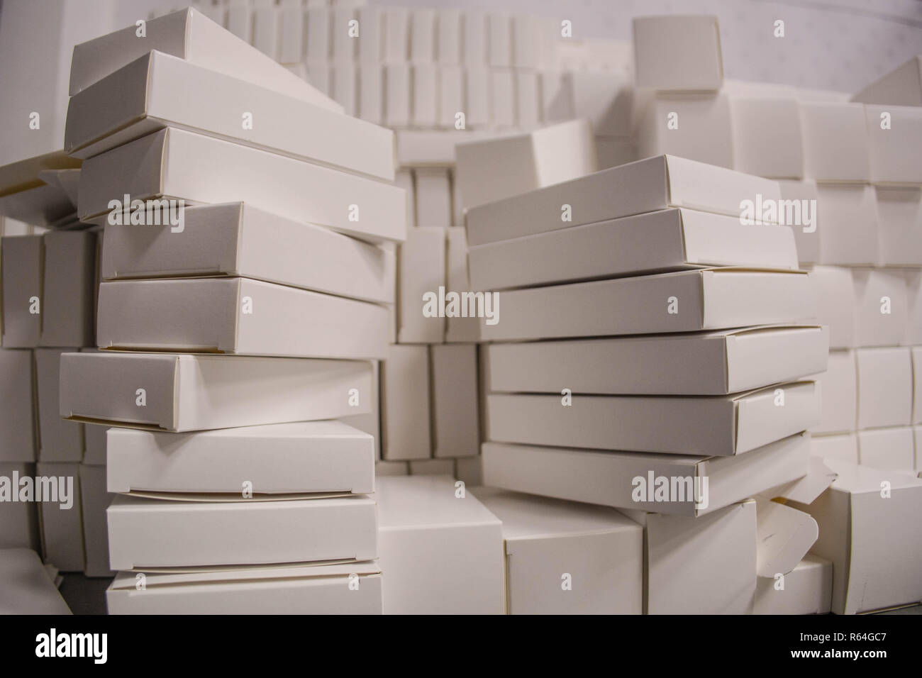pile of boxes Stock Photo - Alamy