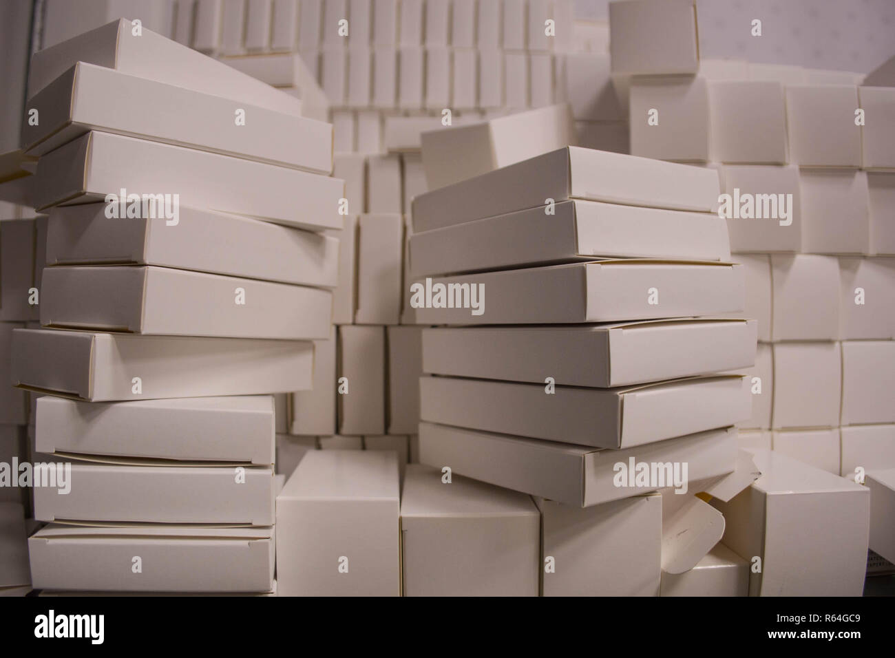 pile of boxes Stock Photo - Alamy