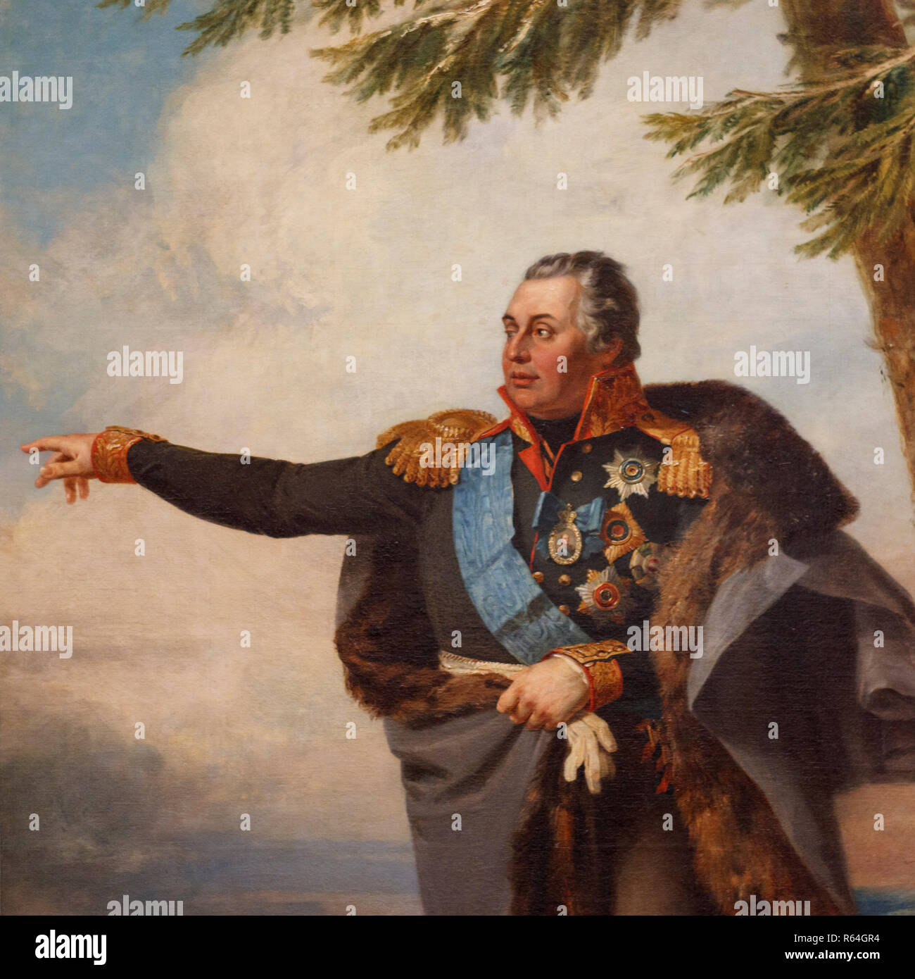 Section of the 1829 portrait of Mikhail Kutuzov by George Dawe at the ...