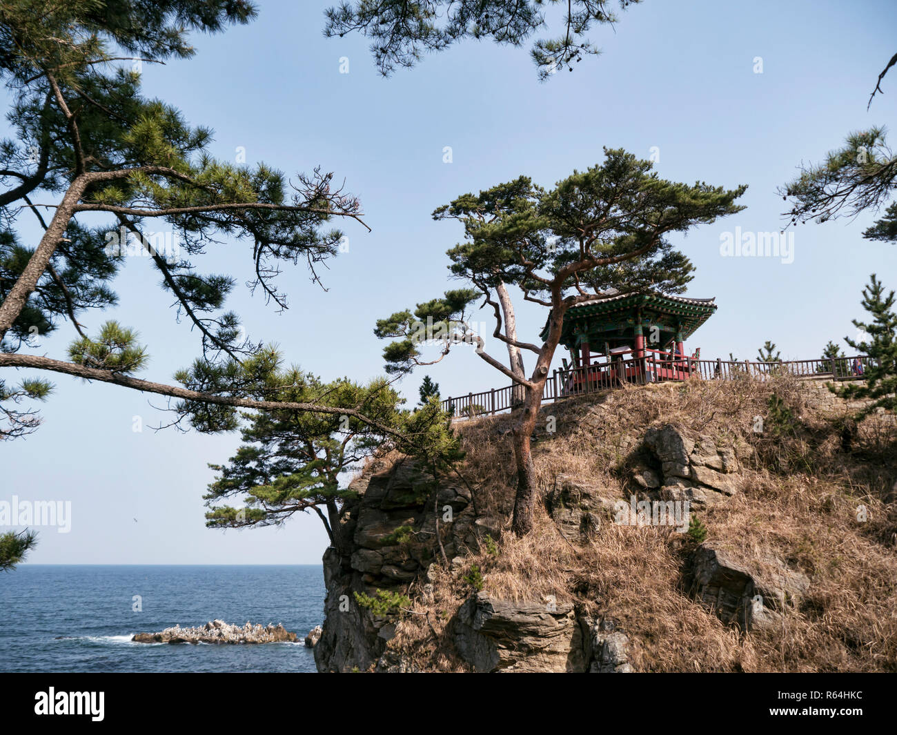 Beautiful place in Naksansa temple, South Korea Stock Photo - Alamy