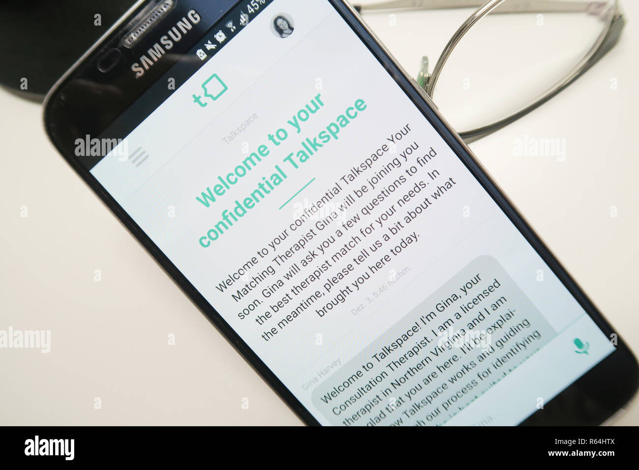 Talkspace application hi-res stock photography and images - Alamy