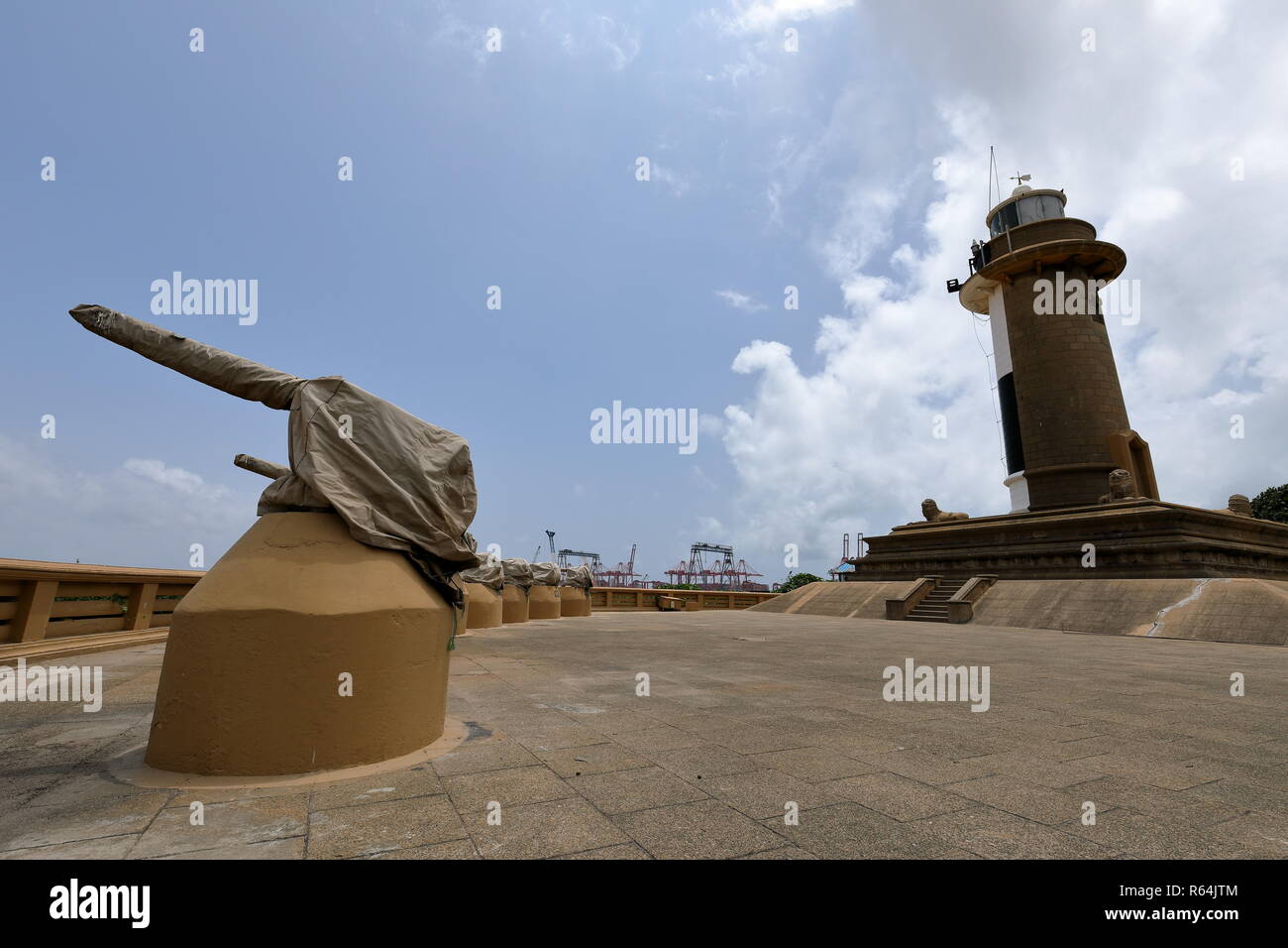 the harbor and lighthouse of colombo in sri lanka Stock Photo - Alamy