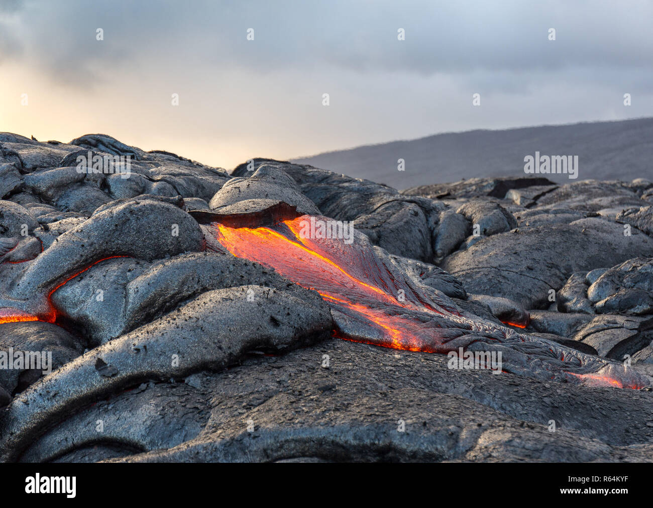 Scary lava flow Stock Photo - Alamy