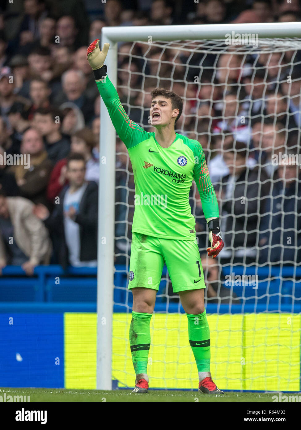 Goalkeeper Kepa ARRIZABALAGA of Chelsea during the Premier League match ...