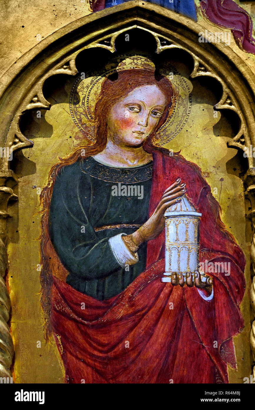 Polyptych and Jesus and Mary by Michele di Matteo 1410 -1469, 14th ...