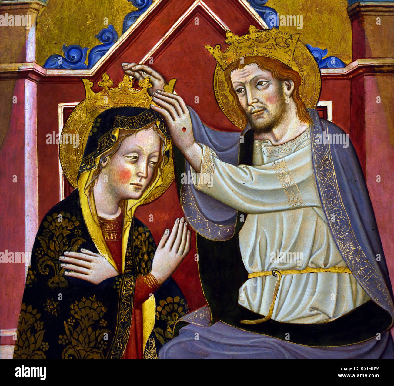 Polyptych and Jesus and Mary by Michele di Matteo 1410 -1469, 14th ...