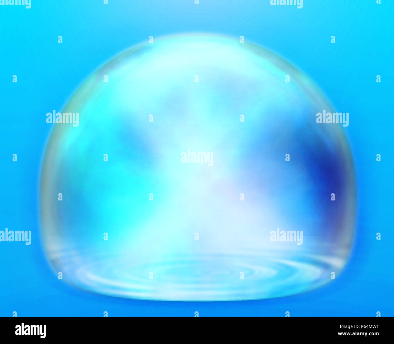 empty transparent ball. magic glass bubble background Stock Photo - Alamy