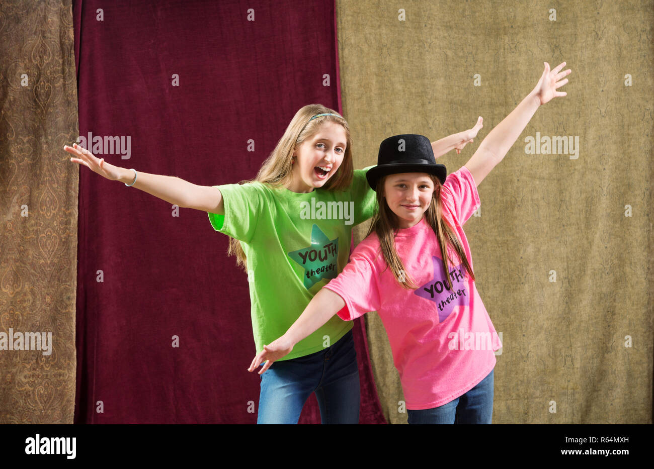 Playful friends pose for camera Stock Photo - Alamy