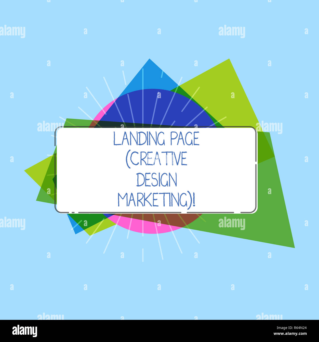 Word writing text Landing Page Creative Design Marketing. Business ...