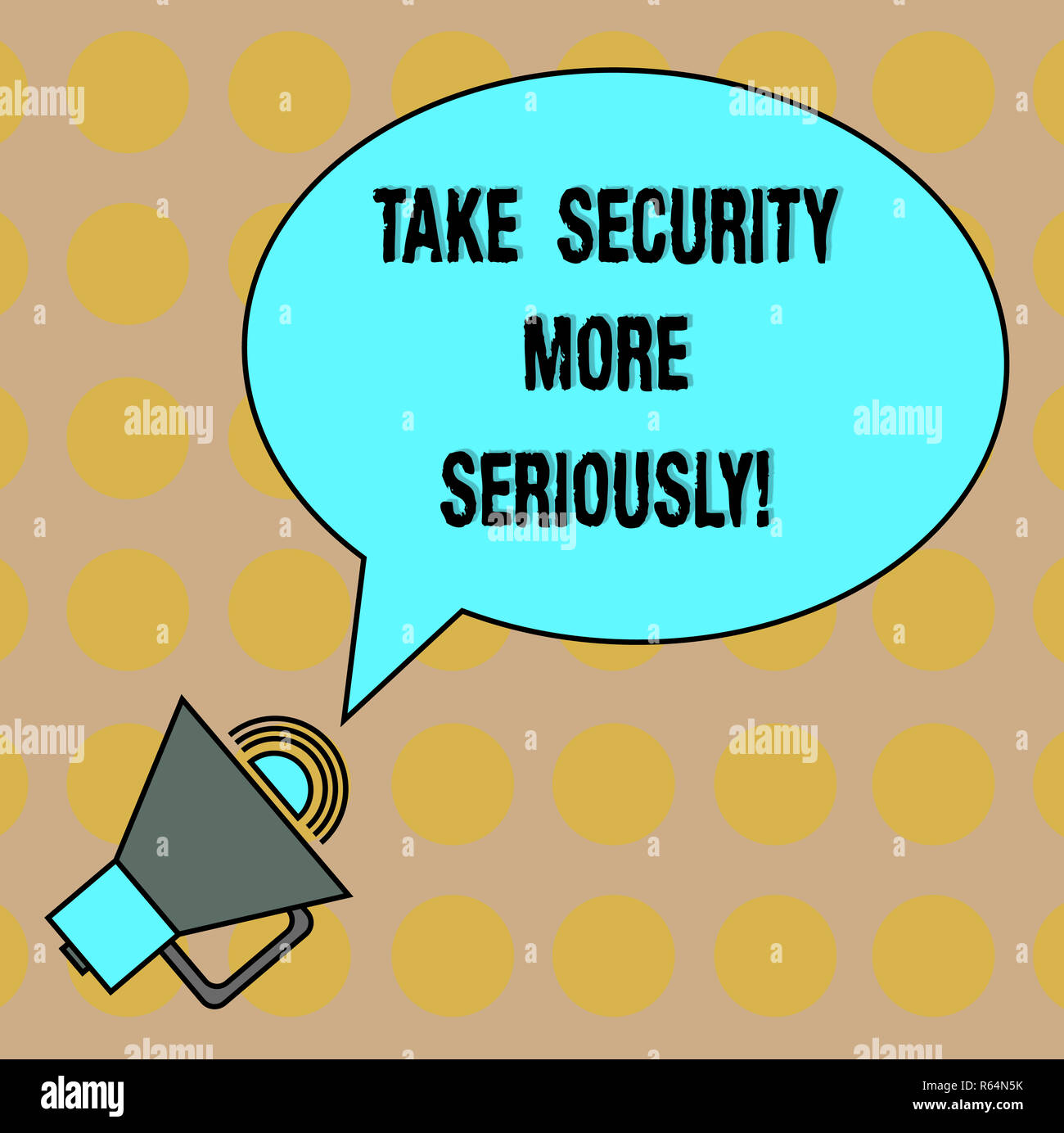 Conceptual hand writing showing Take Security More Seriously. Business ...