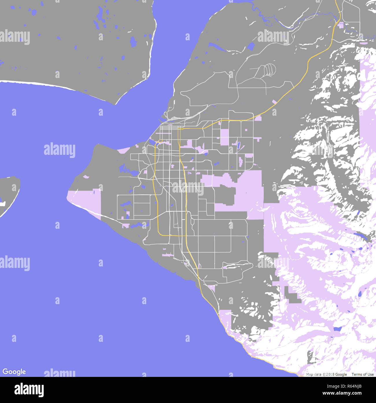 Map Of South Alaska High Resolution Stock Photography and Images - Alamy