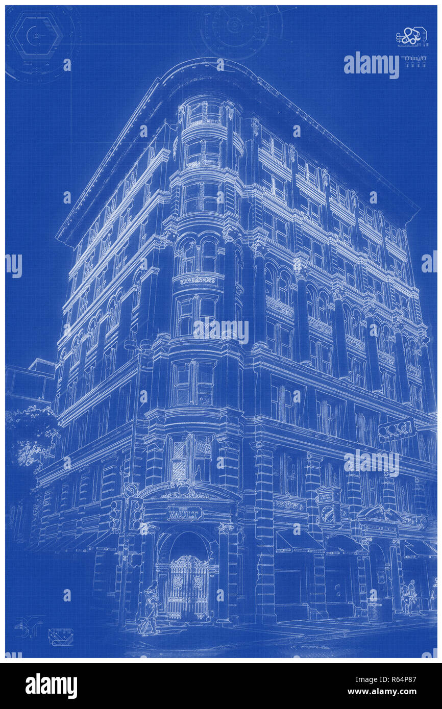 Blueprint building hi-res stock photography and images - Alamy