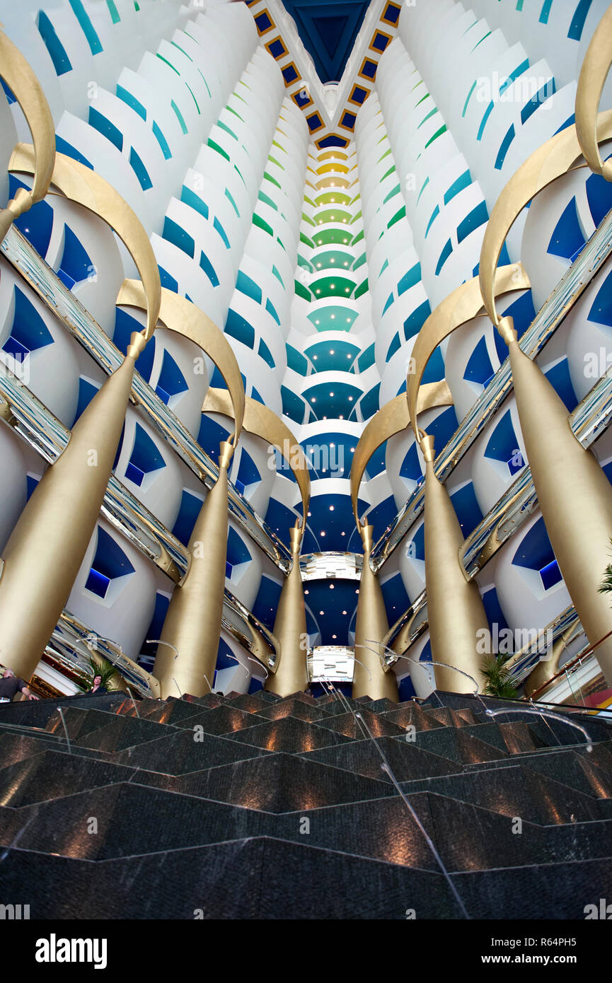 The luxurious and impressive Burj Al Arab Hotel in Dubai 2009 Stock ...