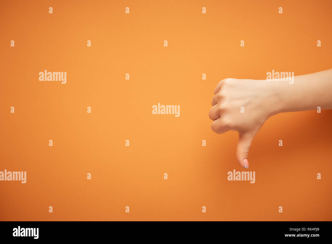 Gesture of the hand concept showing thumb up as celebration and ...