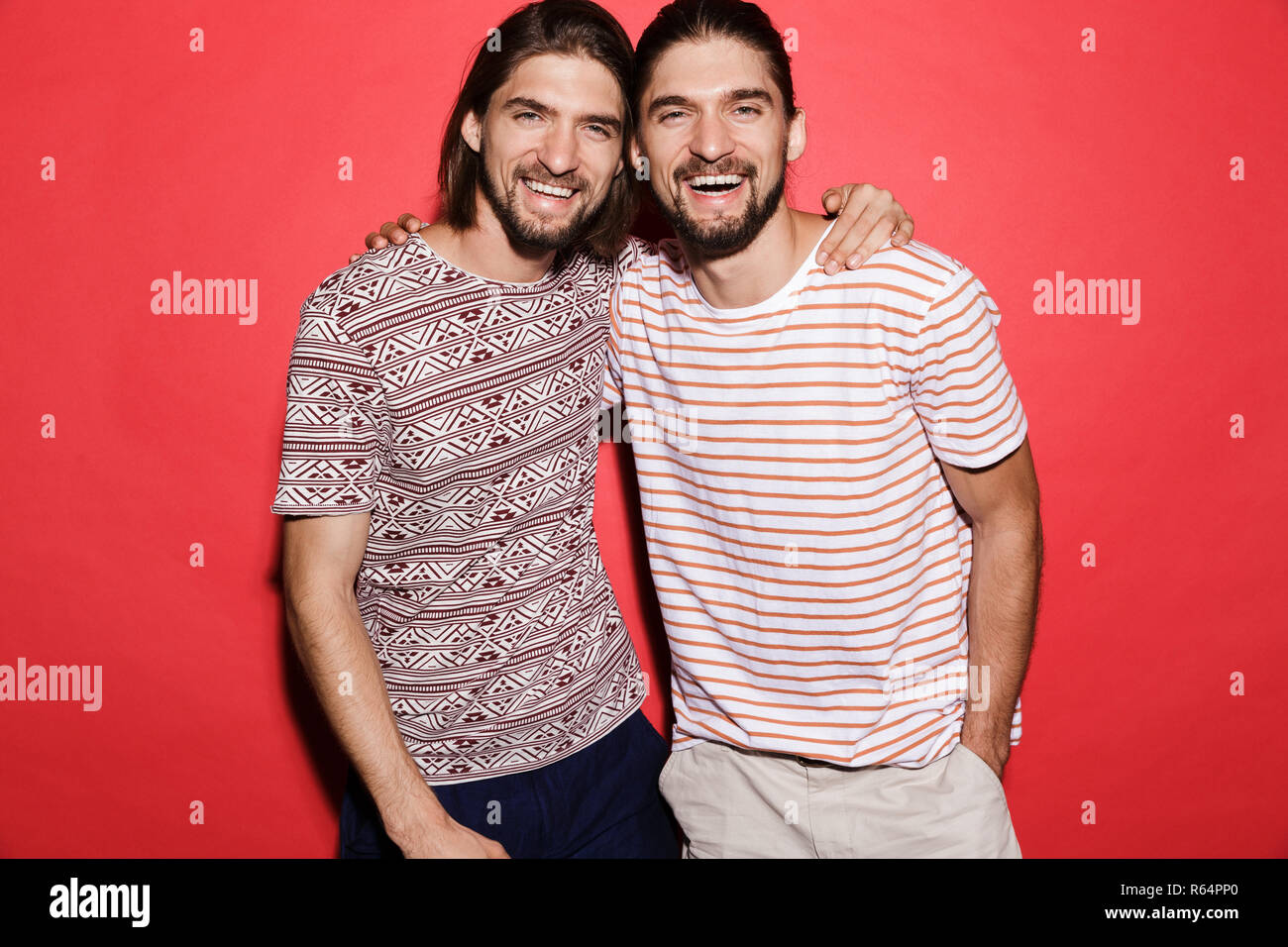 Twin brothers standing hi-res stock photography and images - Alamy