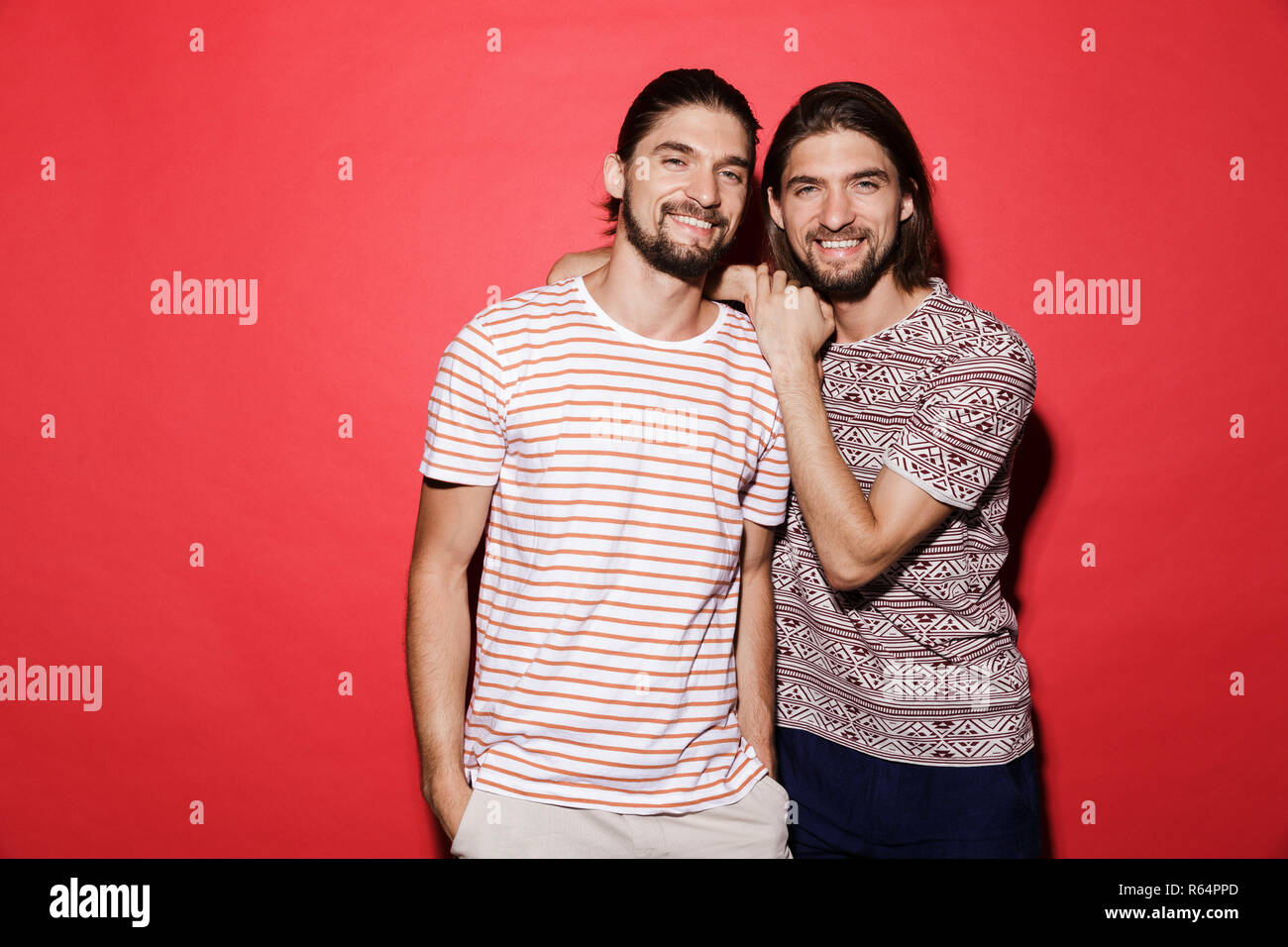 Twin brothers standing hi-res stock photography and images - Alamy