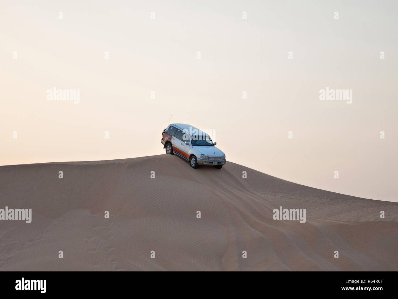 A tourist 4x4 tour experience in the desert just beyond the city of ...