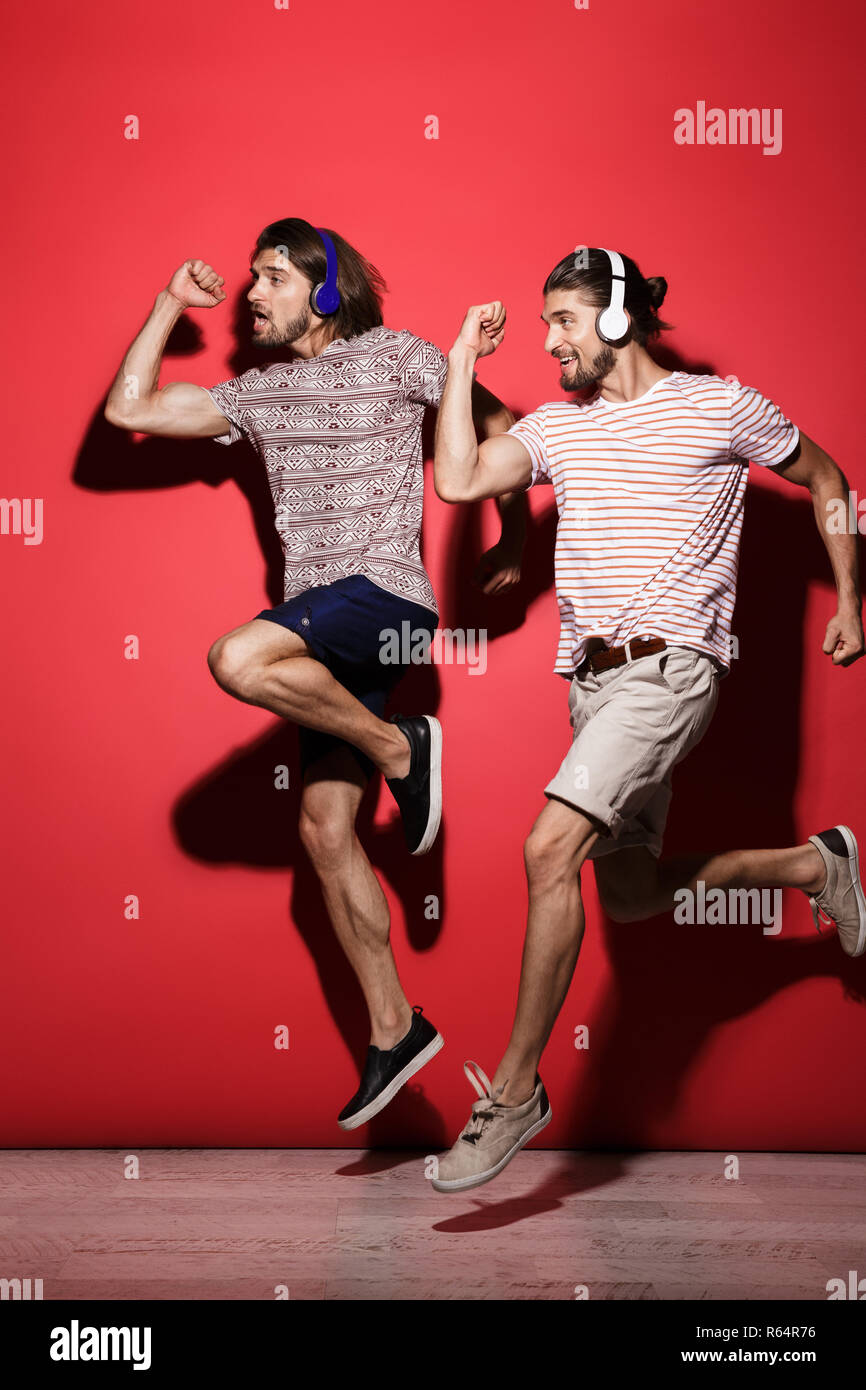 Two young brothers running hi-res stock photography and images - Alamy