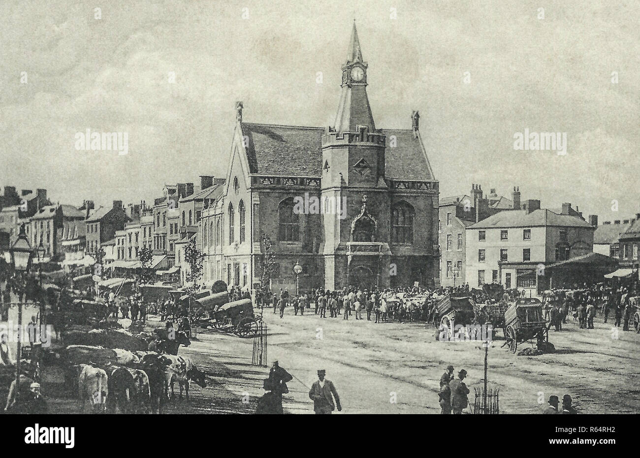 town hall Banbury 1919. town hall Banbury 1919. Town center, market ...