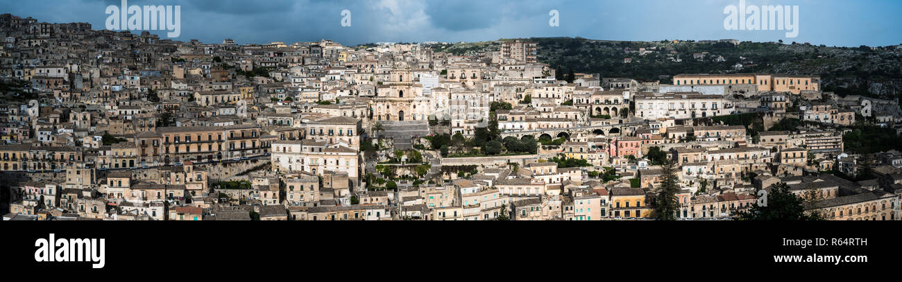 Modica aerial sunset view hi-res stock photography and images - Alamy