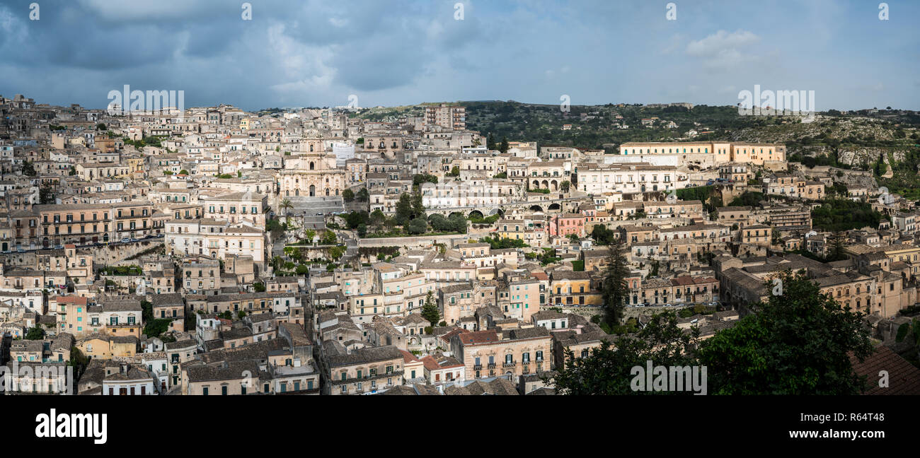 Modica aerial sunset view hi-res stock photography and images - Alamy