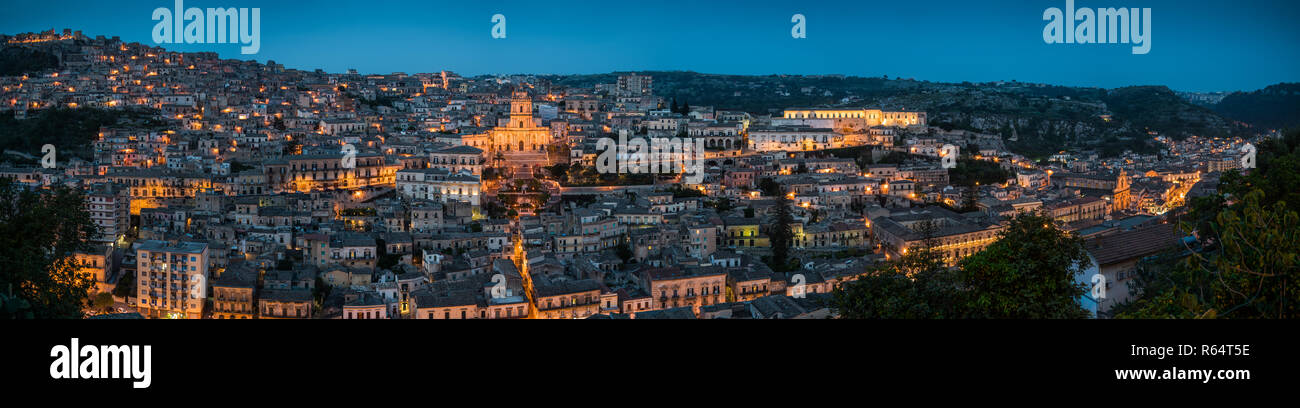 Modica aerial sunset view hi-res stock photography and images - Alamy