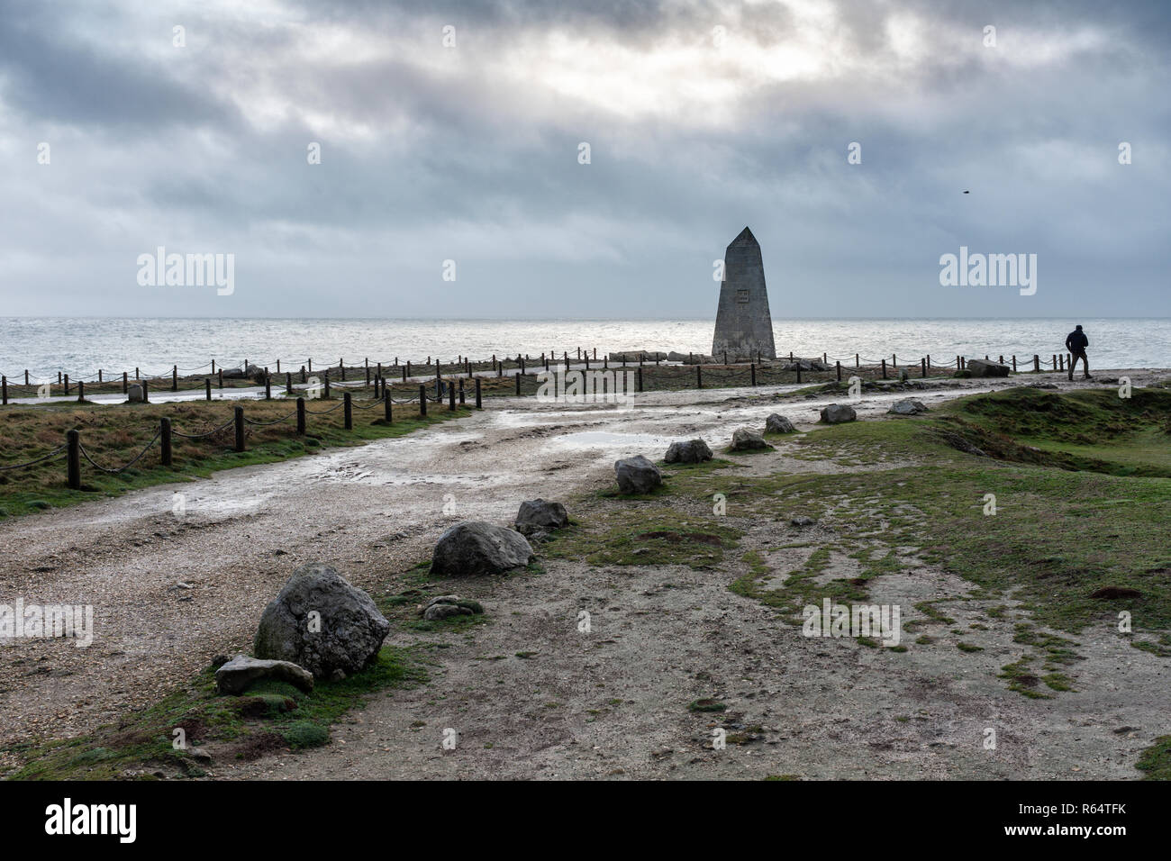 Trinity House Obelisk, Portland Bill, Dorset, England Stock Photo - Alamy