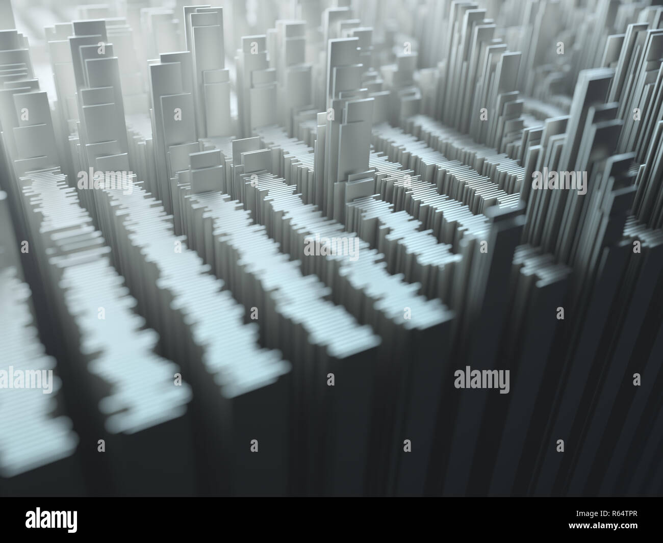 3D abstract image of geometric shapes. Abstract background, light ...