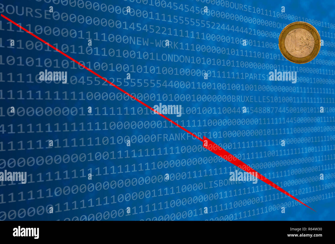 Blue numbers background Stock Photo - Alamy