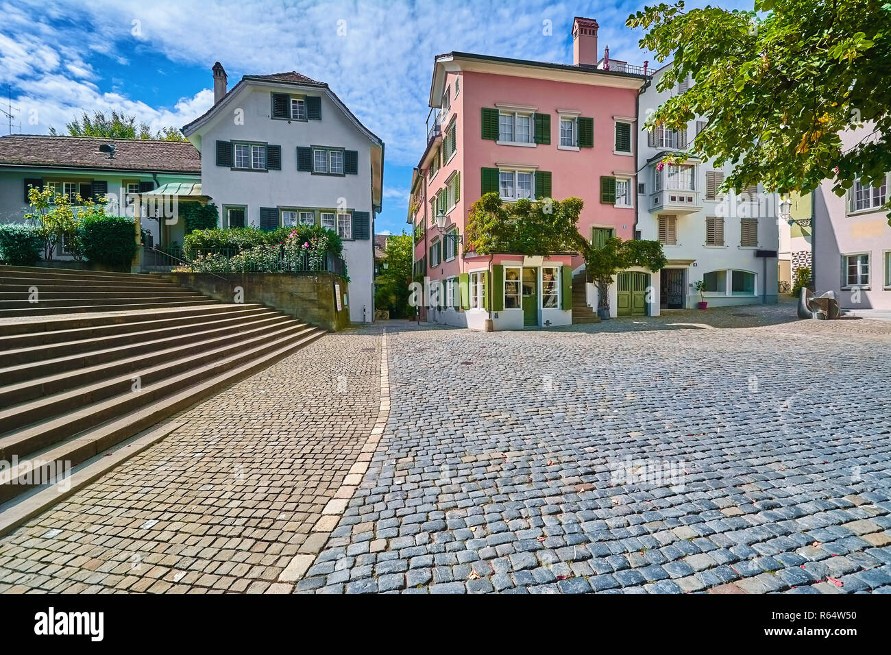 Square in Zurich Stock Photo - Alamy