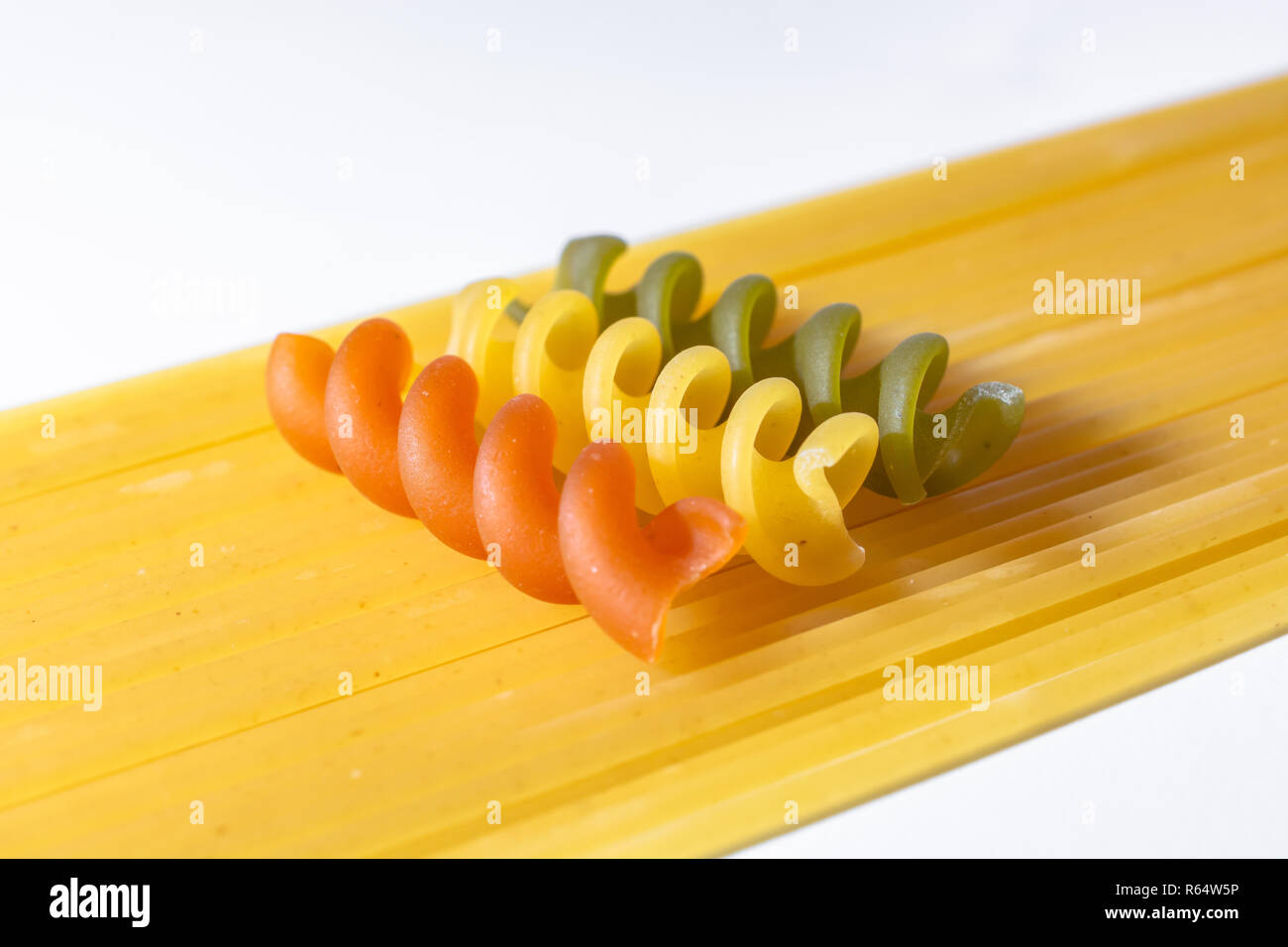 Uncooked pasta fusilli hi-res stock photography and images - Alamy