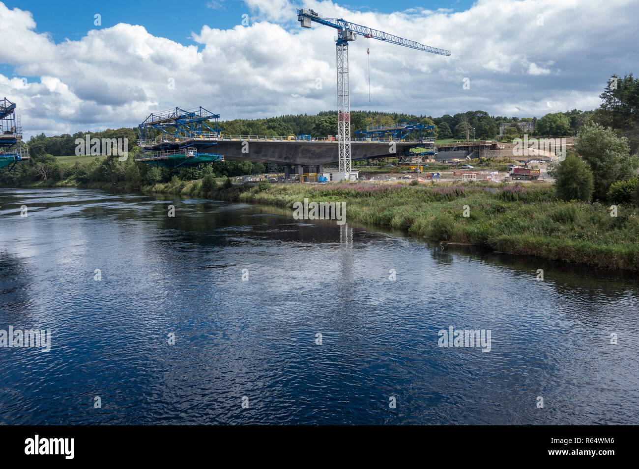 Aberdeen Bypass bridge construction Stock Photo - Alamy