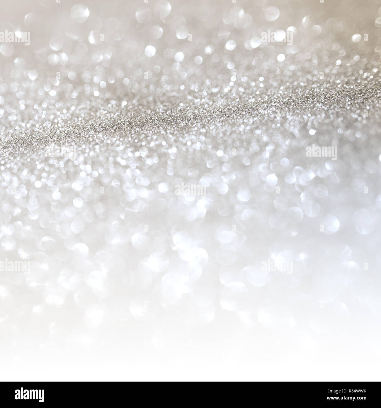 Silver glitter bokeh background Stock Photo - Alamy
