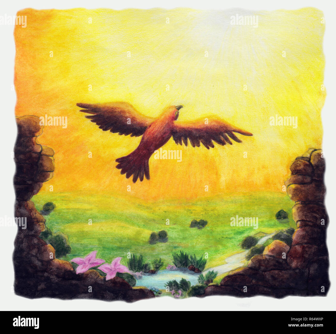 Magical watercolor painting hi-res stock photography and images - Alamy