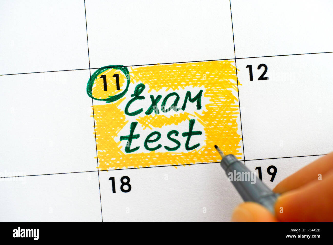 Examination Reminder Message High Resolution Stock Photography and ...
