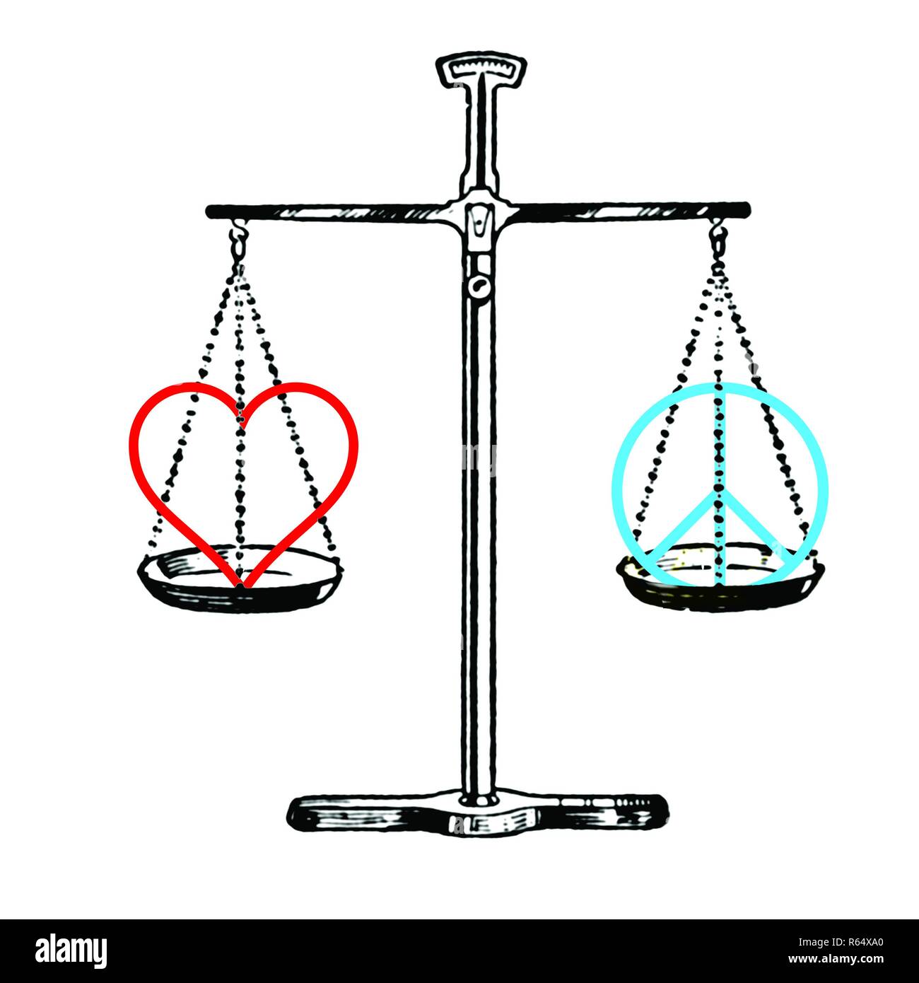 Illustration showing human principles Stock Photo - Alamy