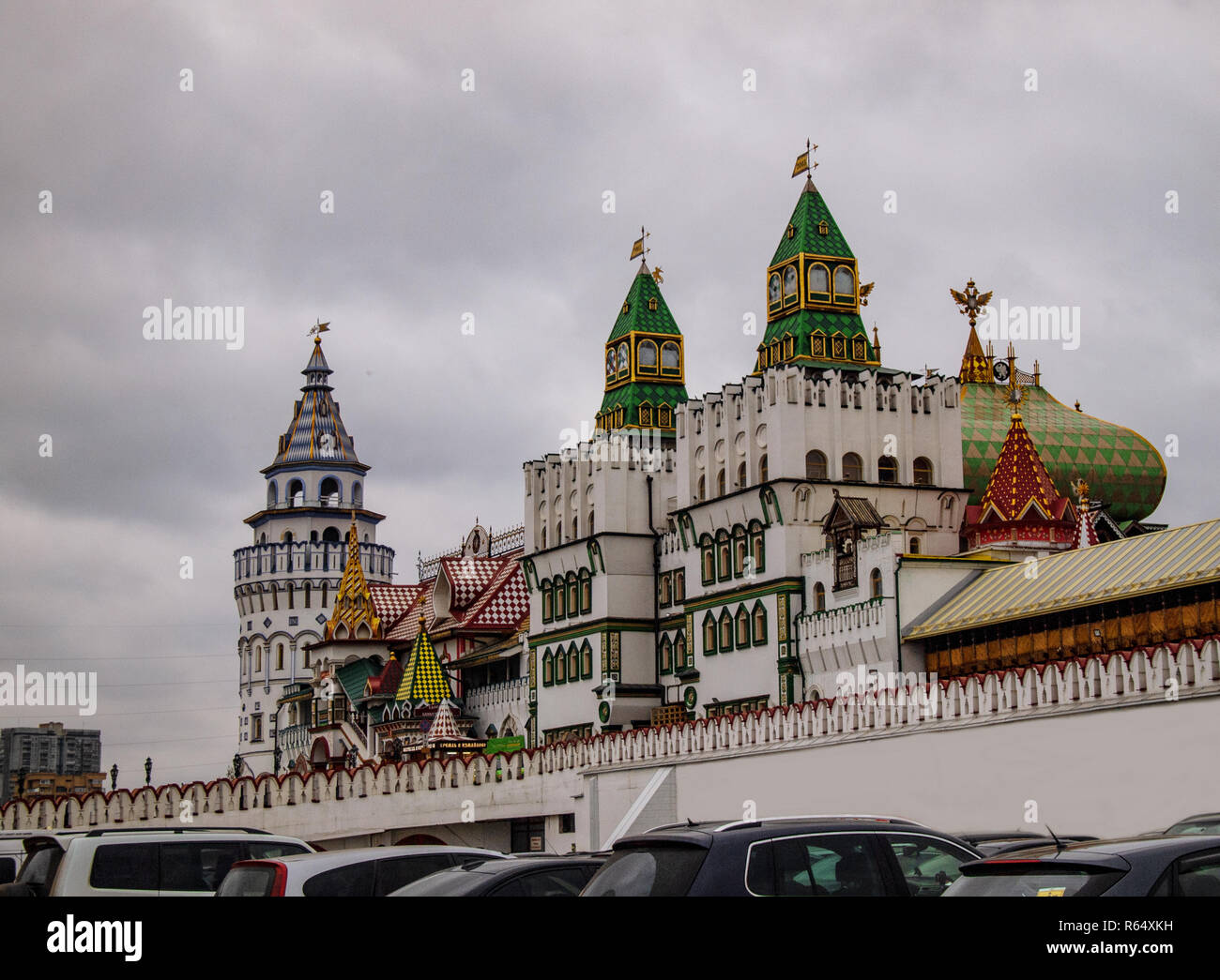 Moscow, Russian Federation. elegant shopping center built in the city ...