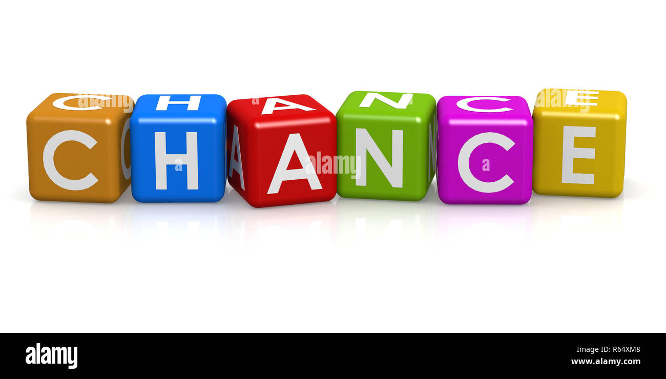 3d word chance Cut Out Stock Images & Pictures - Alamy