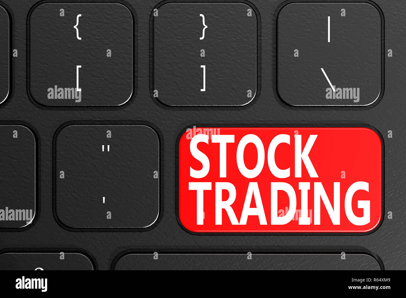Stock Trading on black keyboard Stock Photo - Alamy