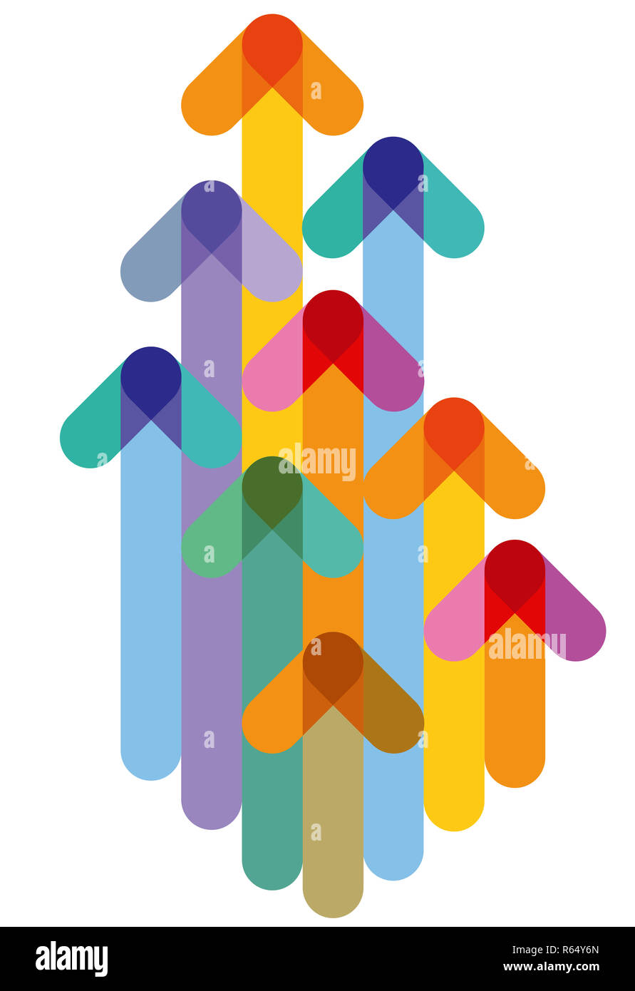 arrow direction up,illustration Stock Photo - Alamy