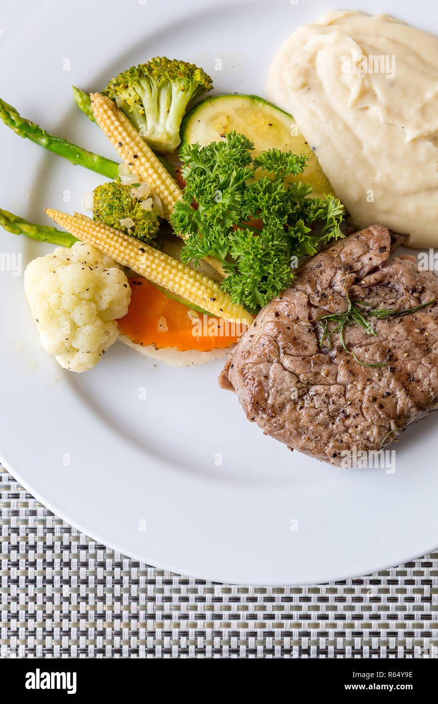 grilled fillet steak Stock Photo - Alamy