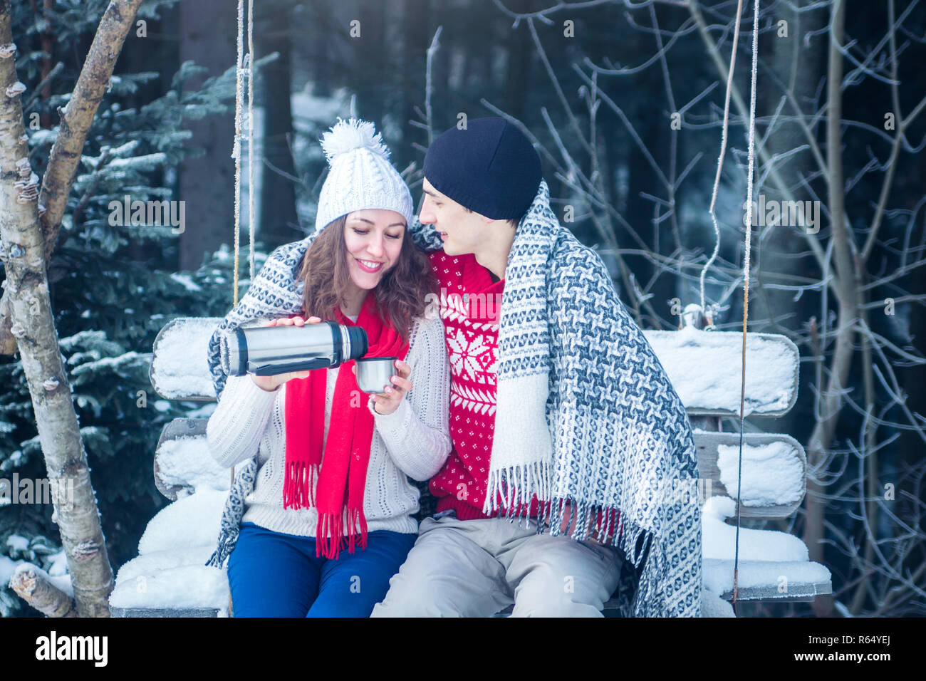 Ukraine winter couple hi-res stock photography and images - Alamy
