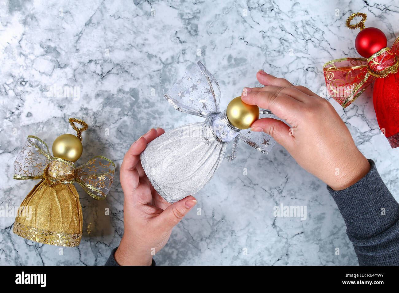 Diy Angel plastic bottle. Guide on the photo how to make a decorative ...